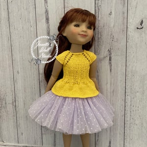 Ruby Red Top Skirt Ruby Red Fashion Friends doll clothes 14 5 | Etsy