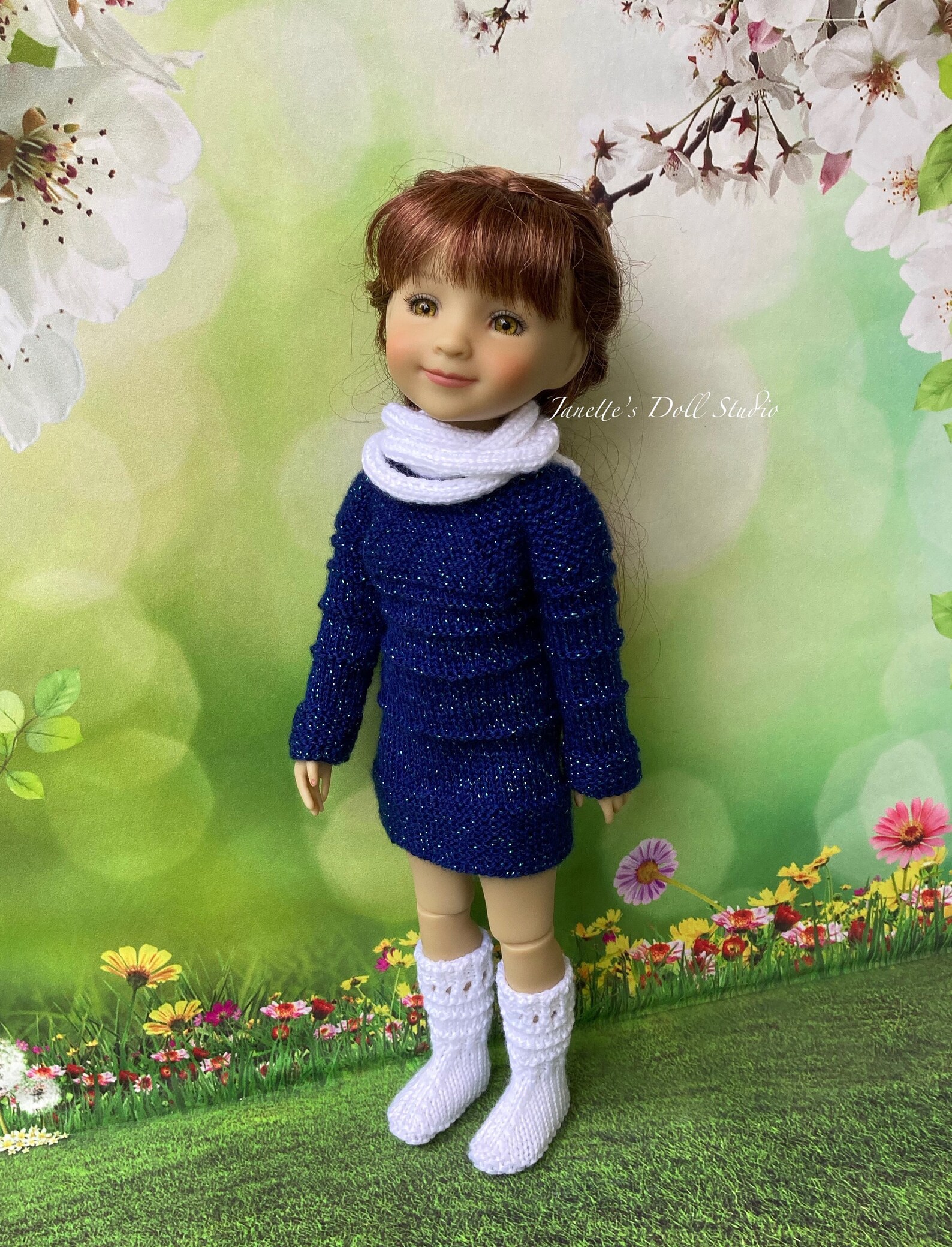 Ruby Red Dress Scarf Boots Ruby Red Fashion Friends Doll | Etsy