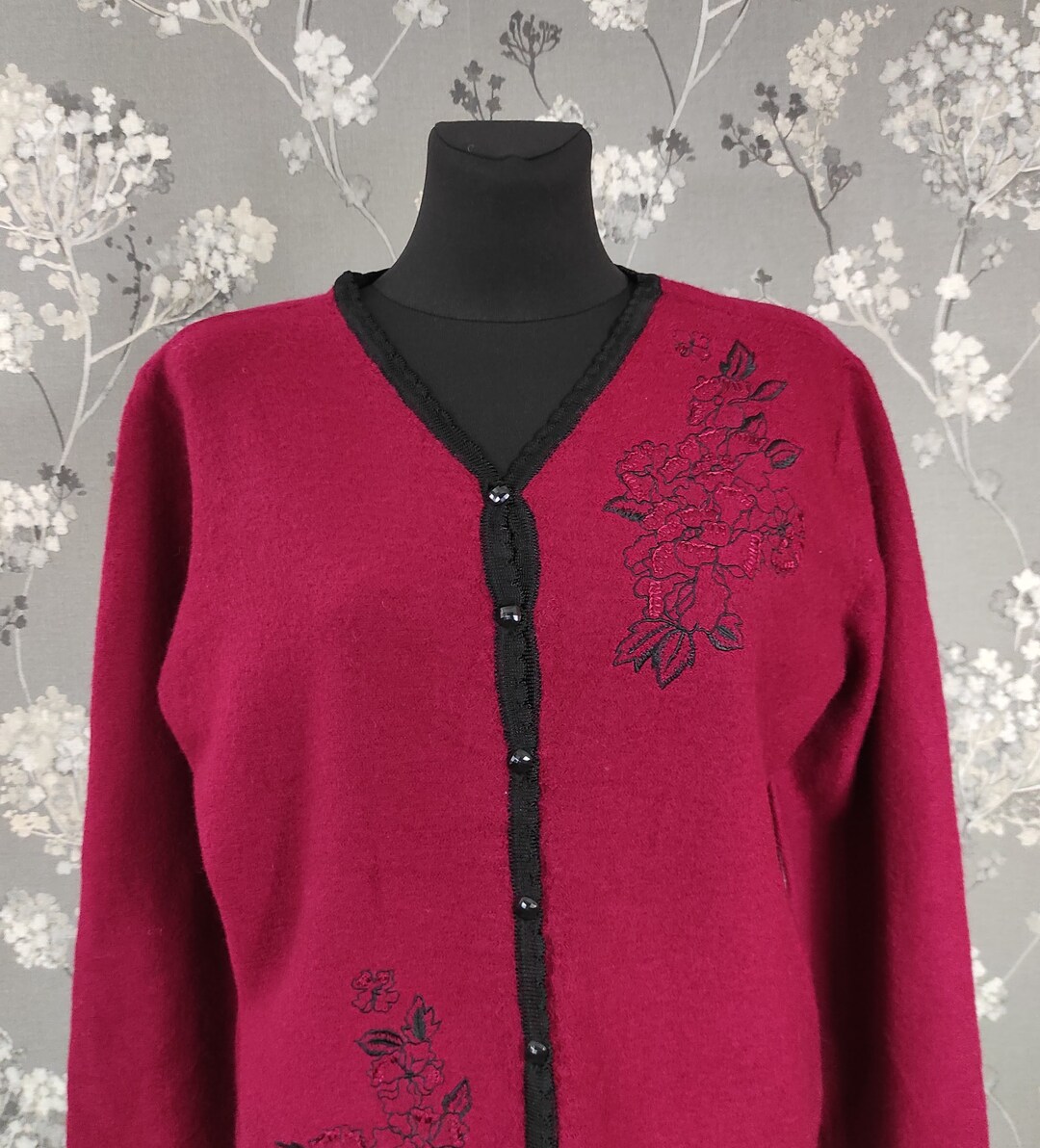 Koret Petites Vintage Wool Cardigan. Made in Makao. Size M - Etsy