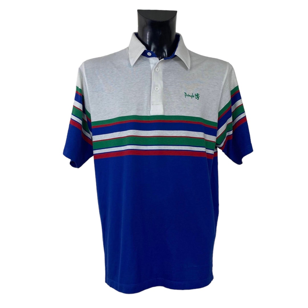 Pringle Sports Vintage 90's Cotton Blend Color Block Polo - Etsy