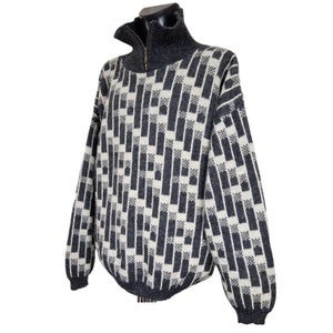 People DK Ronde Woolmark 100% Wool 1/4 Zip Sweater. Size XL. Made in ...