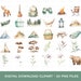 Camping Clipart Bundle, Adventure Watercolor Camper Tent Forest Animal ...