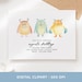 Monster Clipart Bundle - Watercolor Cute Smiling Happy Monsters ...
