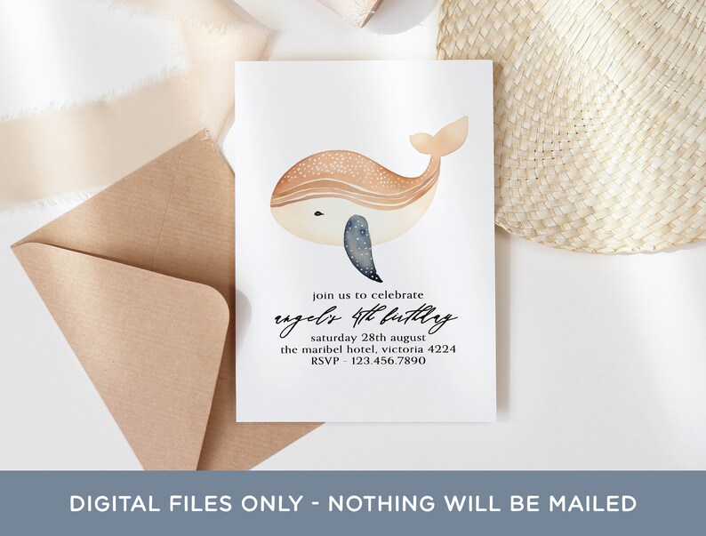 Whale Clipart Bundle Set, Watercolor Boho Whales, Ocean Creatures, PNG ...