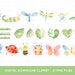 Bugs Clipart Bundle, Cute Ladybug Bee Grasshopper Moth Butterfly ...