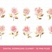 Gold Rose Clipart Bundle, Watercolor Pink Gold Roses, Floral Botanical ...