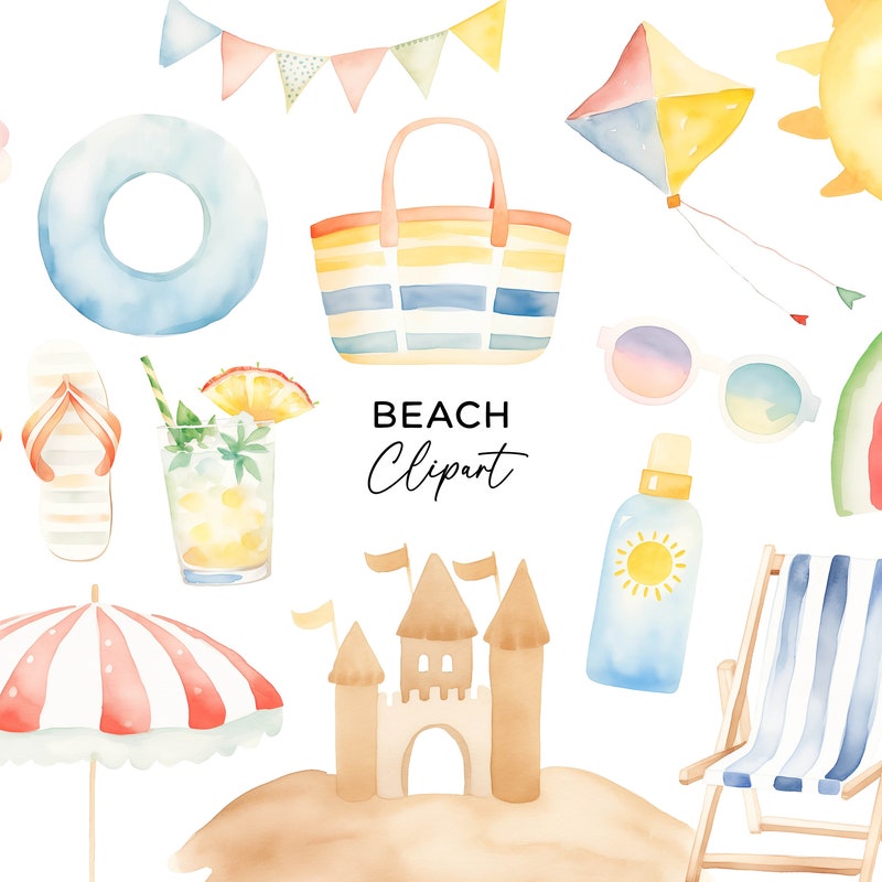 Sandcastle Clip Art - Etsy Australia