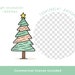 Christmas Tree Clipart Bundle Set, Cute Cartoon Xmas Trees Pastel ...