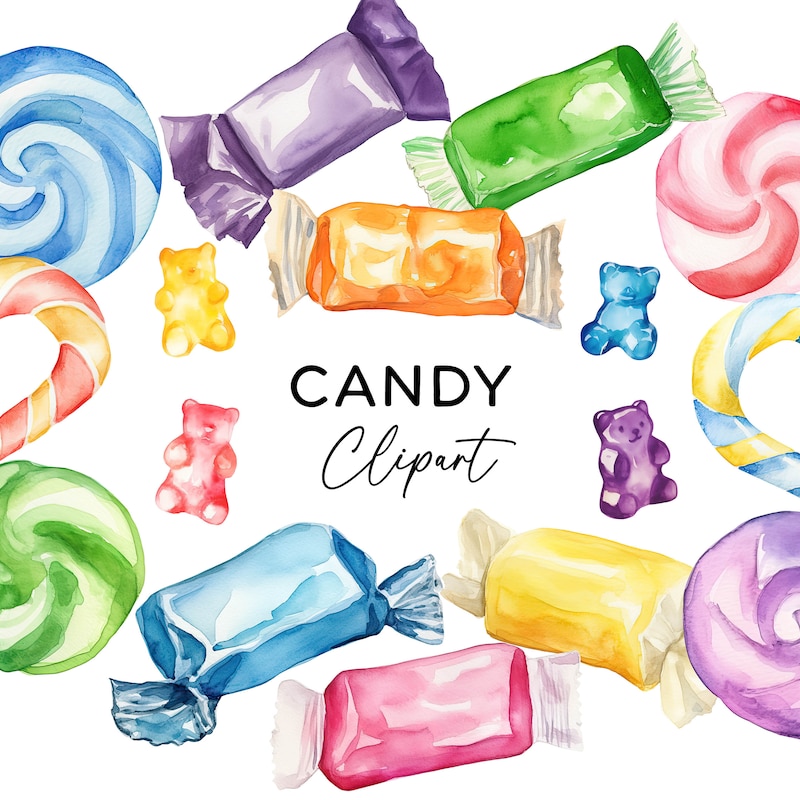 Candy Clipart - Etsy