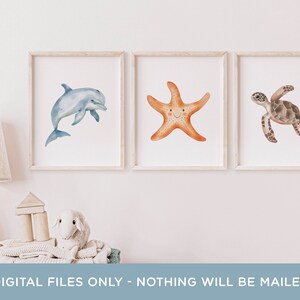 Ocean Clipart Bundle, Watercolor Under the Sea Creatures Animals Beach ...