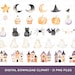 Halloween Clipart Bundle, PNG Digital Download Watercolor Pumpkin ...