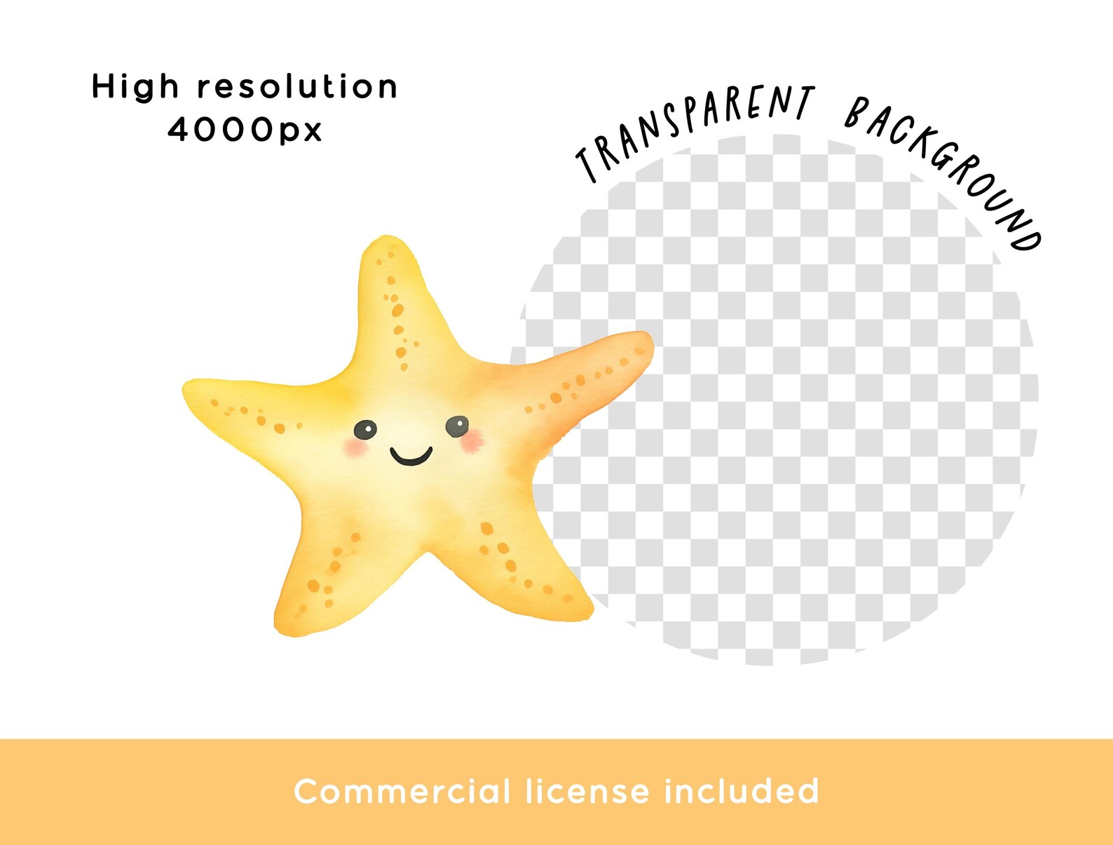 Ocean Clipart Bundle, Watercolor Under the Sea Creatures Animals Beach ...