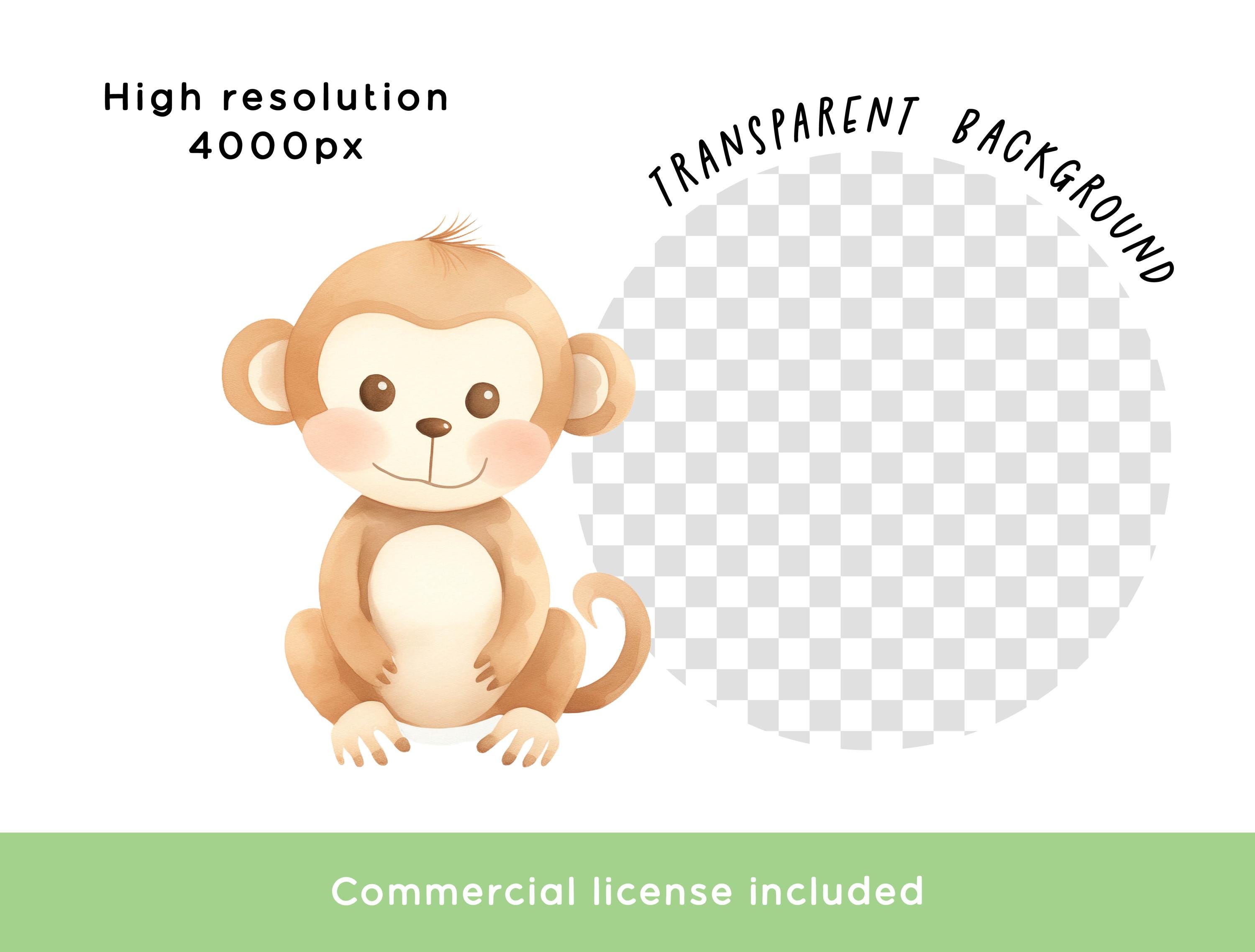 Jungle Animal Clipart Bundle, Watercolor Elephant Tiger Lion Snake ...