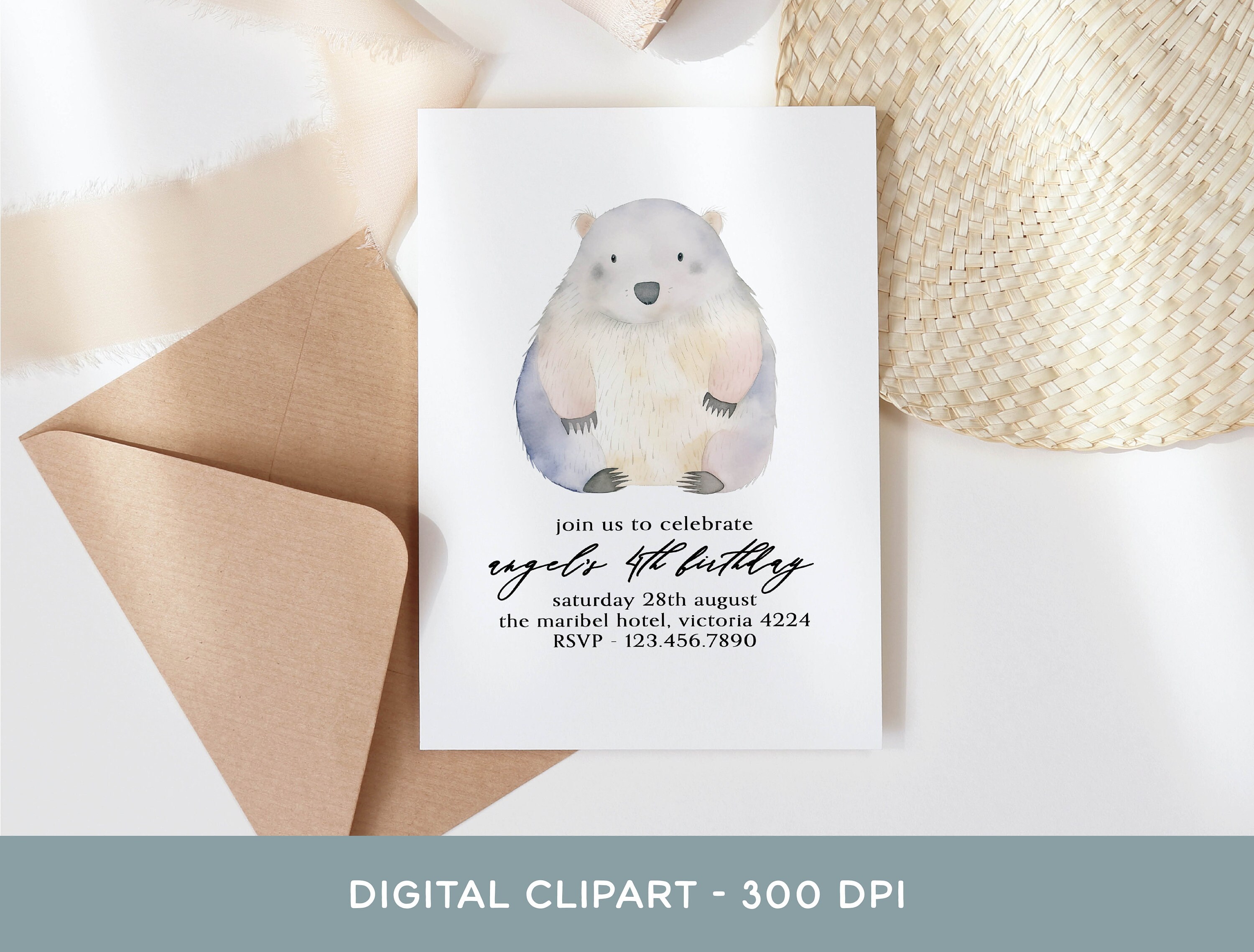 Australian Animal Clipart Bundle Watercolor Aussie Wildlife PNG for ...