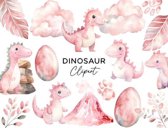 Dinosaur Clipart, Dino PNG, Baby Dino Clip Art, T Rex, Triceratops ...