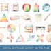 Maths Clipart Bundle, PNG Graphic Digital Download Watercolor ...