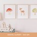 Watercolor Deer Clipart, Woodland Nursery Decor Printable Clipart for ...
