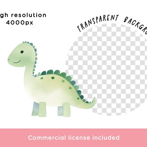Dinosaur Clipart Bundle - Watercolor Jurassic Prehistoric Cute PNG ...