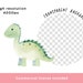 Dinosaur Clipart Bundle - Watercolor Jurassic Prehistoric Cute PNG ...