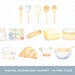 Baking Clipart Bundle Set, PNG Digital Download Watercolor Bakery ...