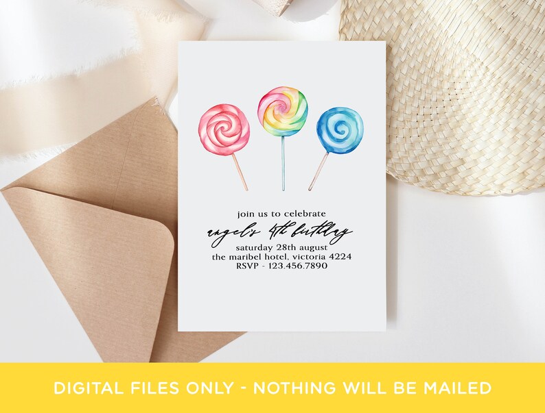 Lollipop Clipart Bundle, Watercolor Sweets Lollies Candy PNG Clip Art ...