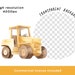 Construction Kid Clipart Bundle, Builder Vehicles Digger Excavator Dump ...