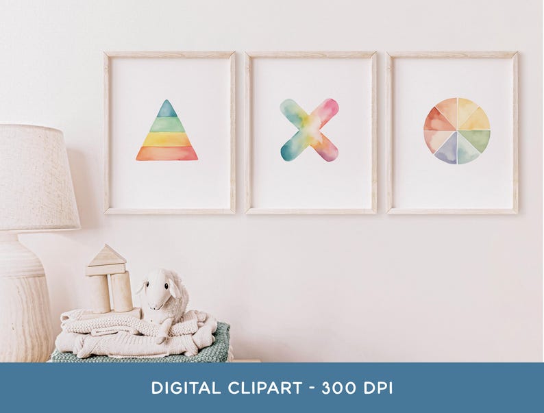 Maths Clipart Bundle, PNG Graphic Digital Download Watercolor ...