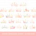 Crowns Clipart Bundle, Watercolor Pink Princess Crowns Rainbow Pink ...