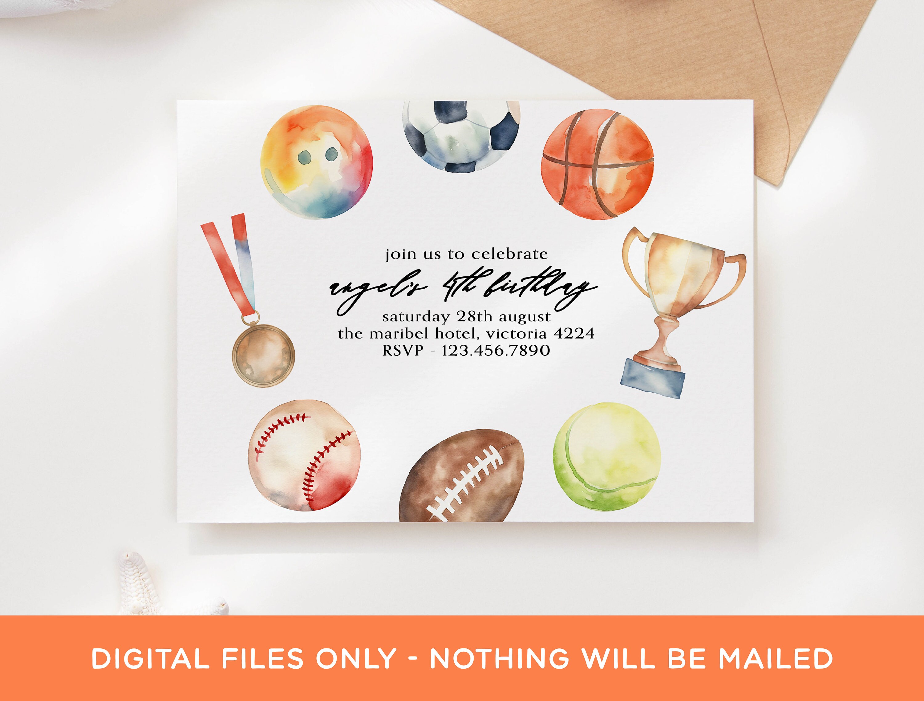 Sports Clipart Bundle Watercolor Balls Soccer Football Cricket ...