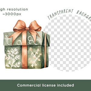 Gift Boxes Clipart Bundle, Boho Watercolor Presents PNG Graphics ...