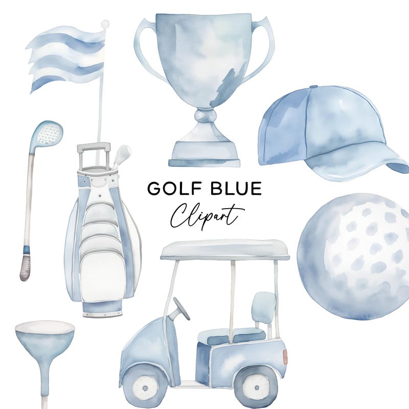Golf Clipart - Etsy