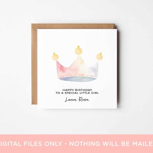 Crowns Clipart Bundle, Watercolor Pink Princess Crowns Rainbow Pink ...