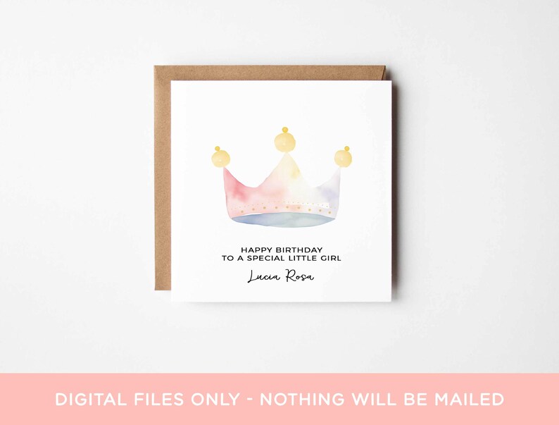 Crowns Clipart Bundle, Watercolor Pink Princess Crowns Rainbow Pink ...