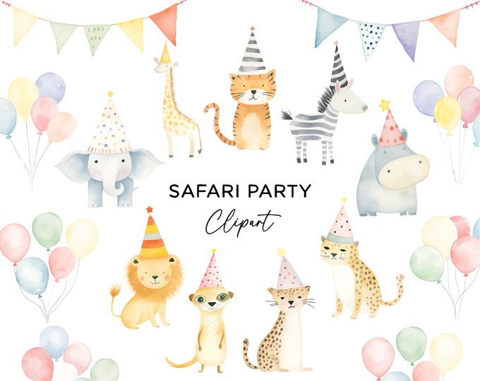 SET of six Watercolor ANIMAL PARADE Circus animals prints. Parade ...