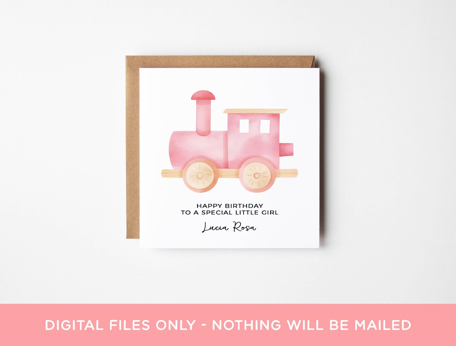 Train Clipart Bundle, PNG Download Watercolor Pink Vintage Classic ...