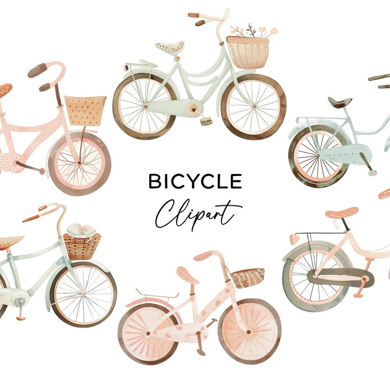 Bicycle Watercolor - Etsy
