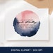 Brush Stroke Clipart Bundle - Watercolor Blush Pink Navy Blue Smudge ...