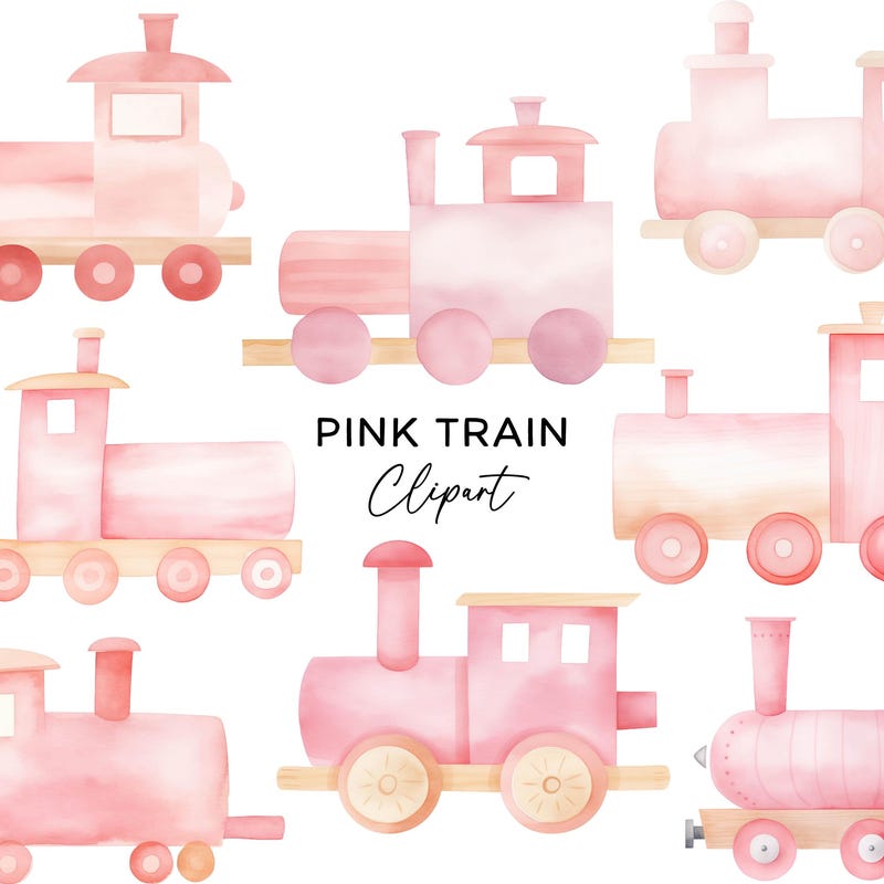 Pink Train - Etsy