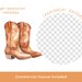 Cowboy Boots Clipart Bundle, Watercolor Rodeo Wild West Clip Art PNG ...