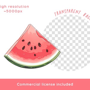 Watermelon Clipart Bundle, Watercolor Summer Fruit Slices PNG Clip Art ...