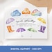 Umbrellas & Gumboots Clipart Bundle, Watercolor Wellies Brollies Rain ...