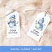 Snowman Clipart Bundle, Watercolor Blue Scarf Winter Holiday Christmas ...