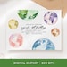 World Globe Clipart Bundle - Colorful Pastel Earth Graphics, PNG ...