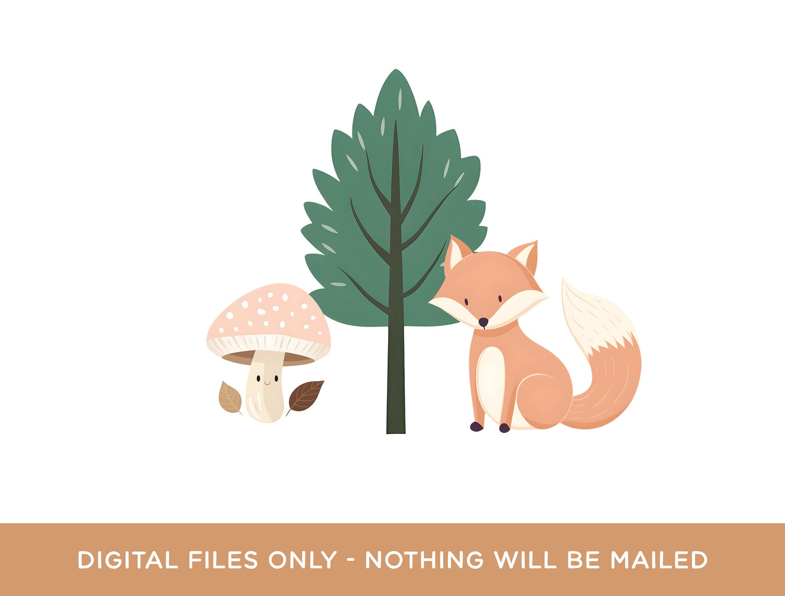 Woodland Animal Clipart Bundle, PNG Graphics Digital Download ...