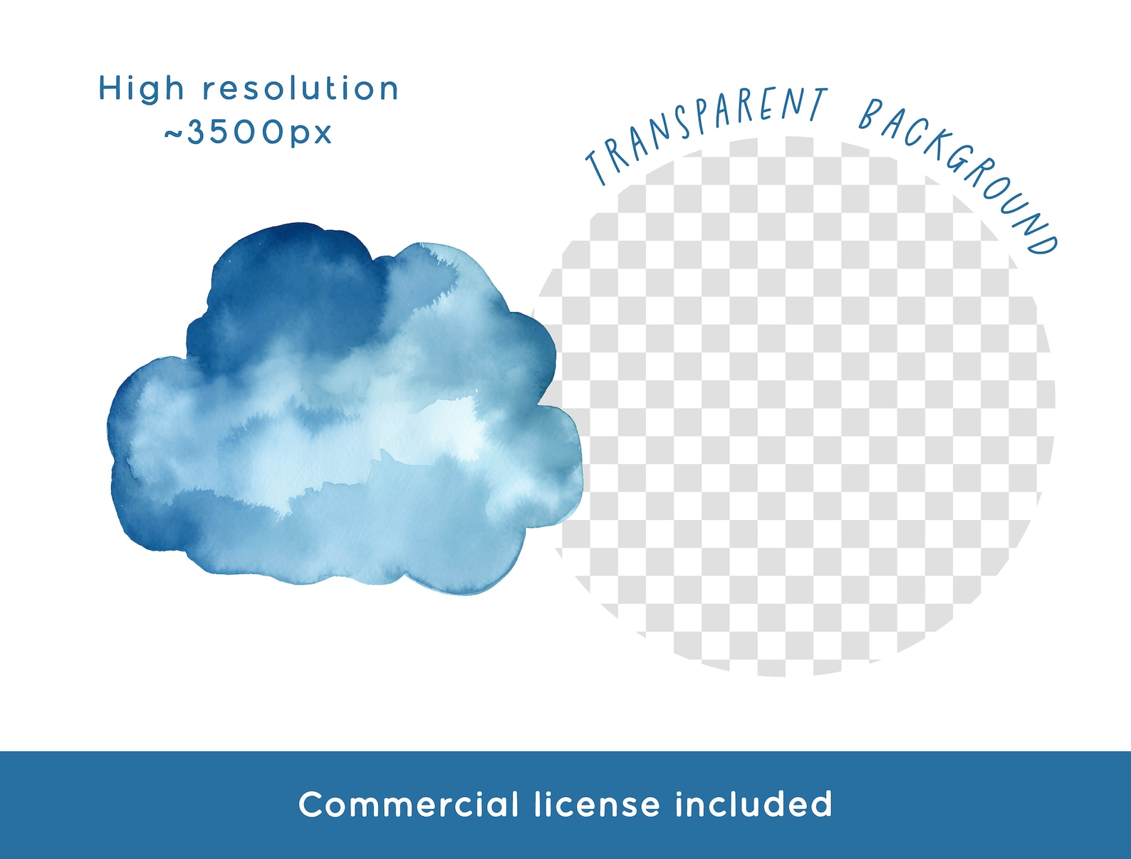 Clouds Clipart Bundle, Watercolor Pastel Rainbow Cloud Icons, Hand ...