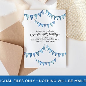 Bunting Clipart Bundle, Watercolor Pastel Flag PNG Digital Download ...