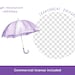 Umbrellas Clipart Bundle, Watercolor Brollies Rain Winter Graphics PNG ...