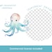 Ocean Creatures Clipart Bundle, Watercolor Under the Sea Animals Beach ...
