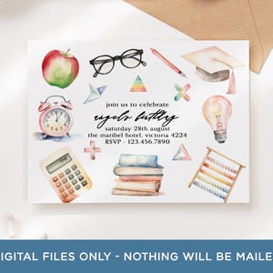 Maths Clipart Bundle, PNG Graphic Digital Download Watercolor ...