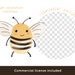 Bumble Bee Clipart Bundle Set, Watercolor Pastel Boho Bee PNG Graphics ...